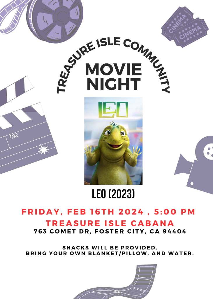 TREASURE ISLE COMMUNITY MOVIE NIGHT 02/16/2024 – Treasure Isle HOA